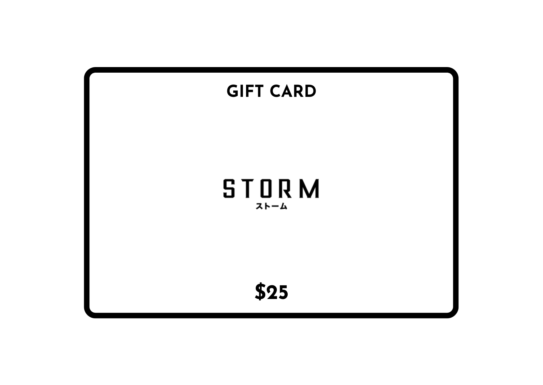 GIFT CARD - STORM STUDIOS – stormxstudios